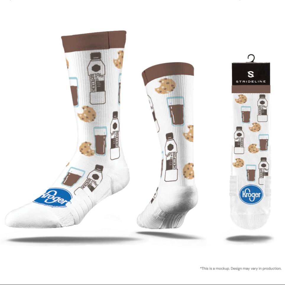 KGS-335 | Custom Milk & Cookies Socks – Shop Kroger Gear